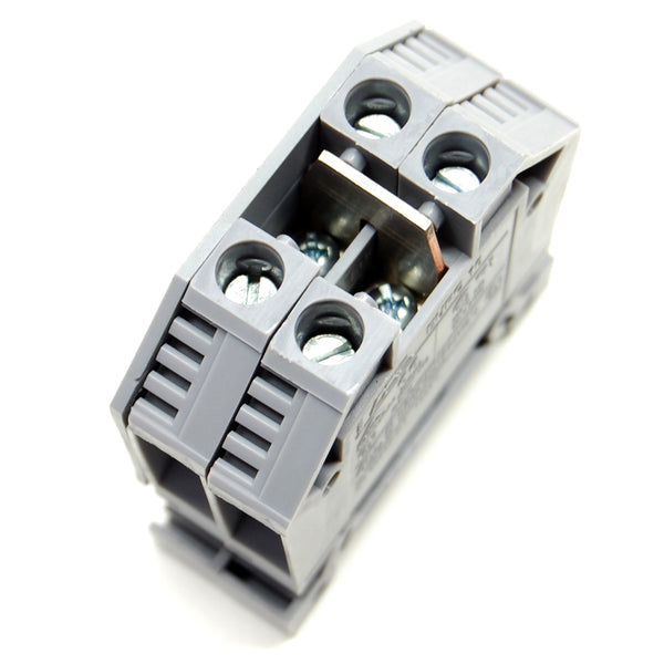 65A dual terminal block, DIN rail mount - The Electric Brewery