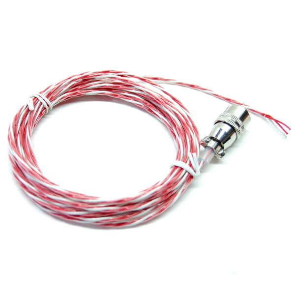 Temperature probe wire with locking connector, 3-conductor, Teflon™ co ...